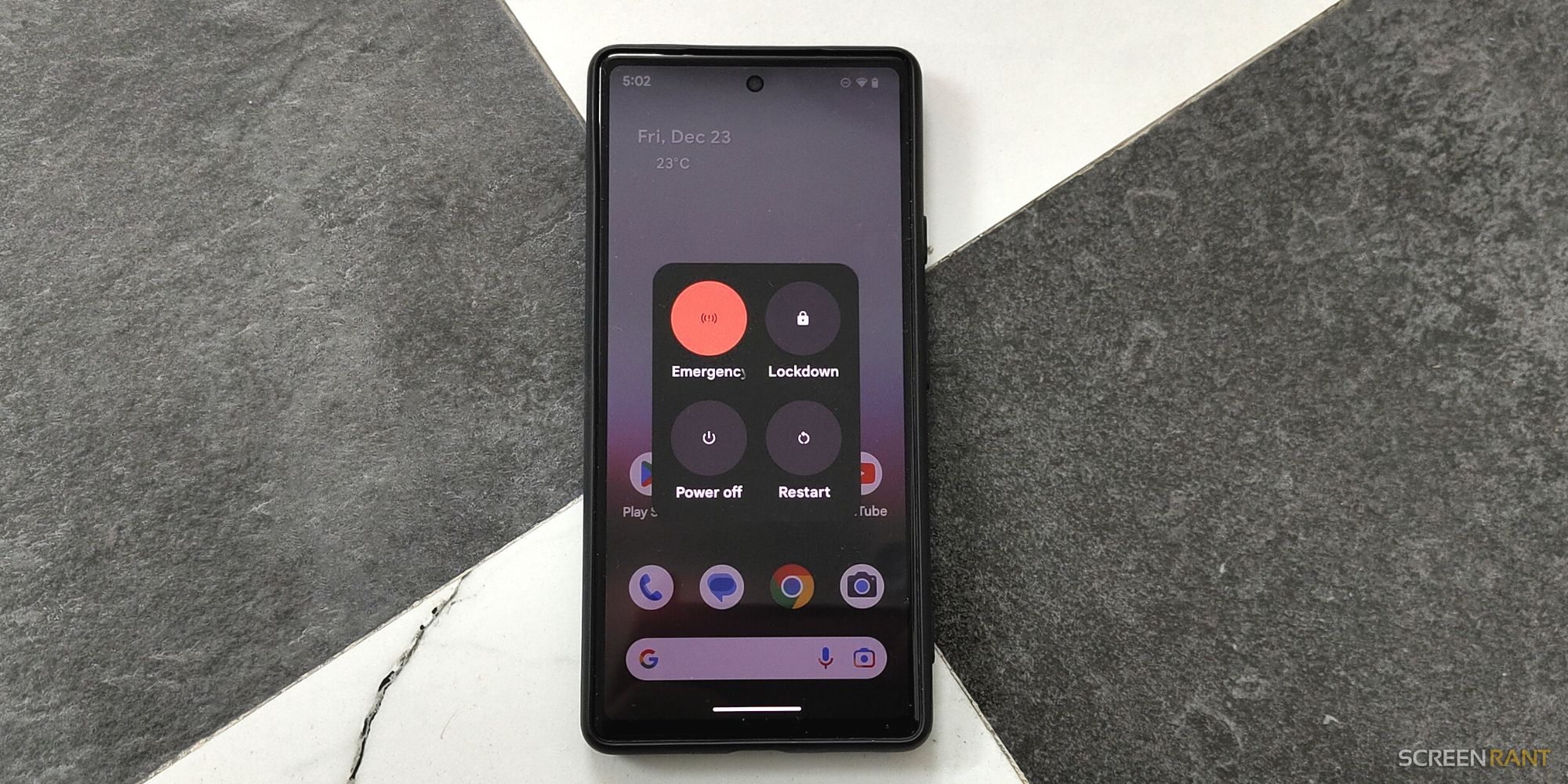 Comment éteindre et redémarrer le Google Pixel 7